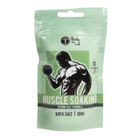 Body & Soul Muscle Soak Bath Salts 100g - Gnoo Online